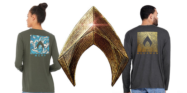 Aquaman and Mera Shirts have washed ashore! | Hero Within